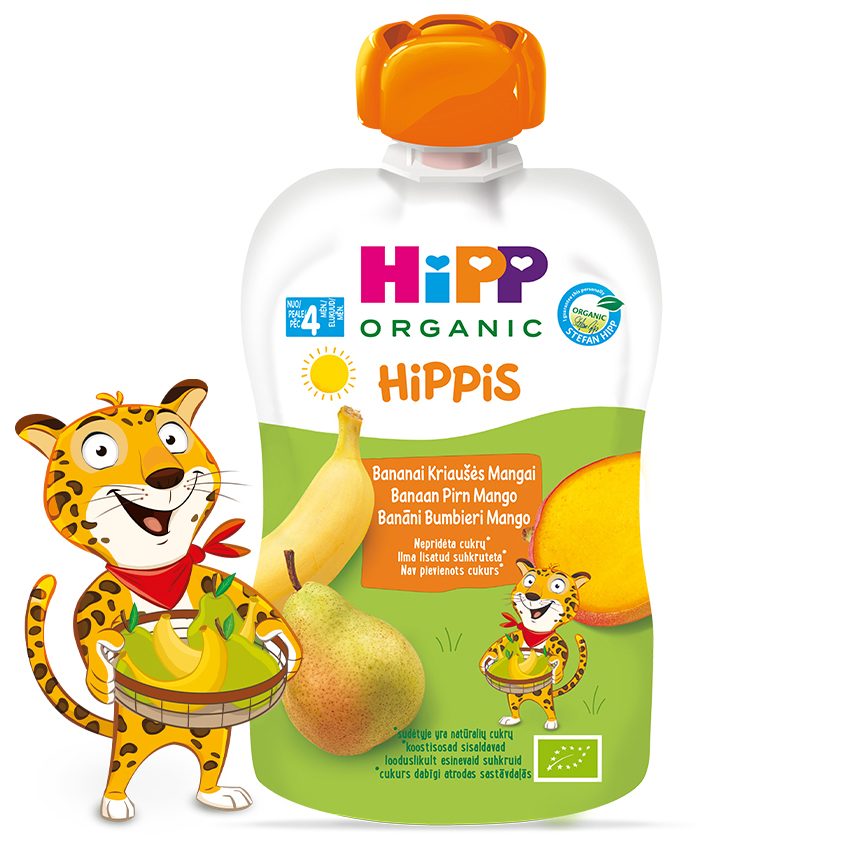 HiPPiS õuna-virsikupüree mirabelle ploomiga | HiPP Bio